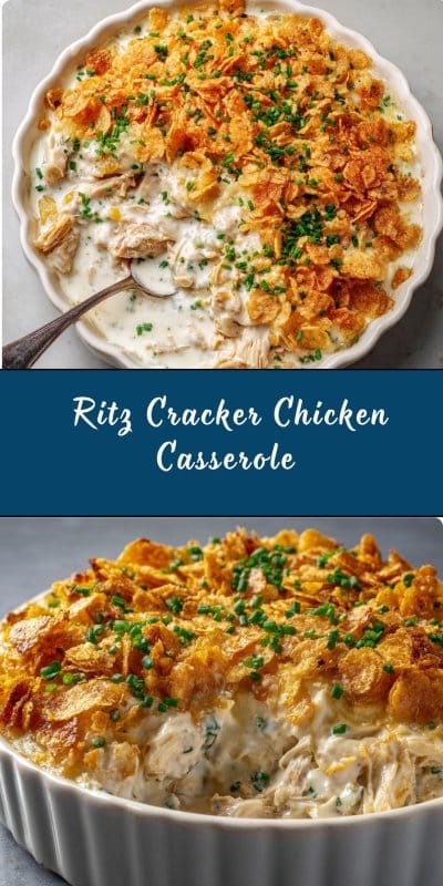 Ritz Cracker Chicken Casserole: Comforting Cheesy Chicken Dish