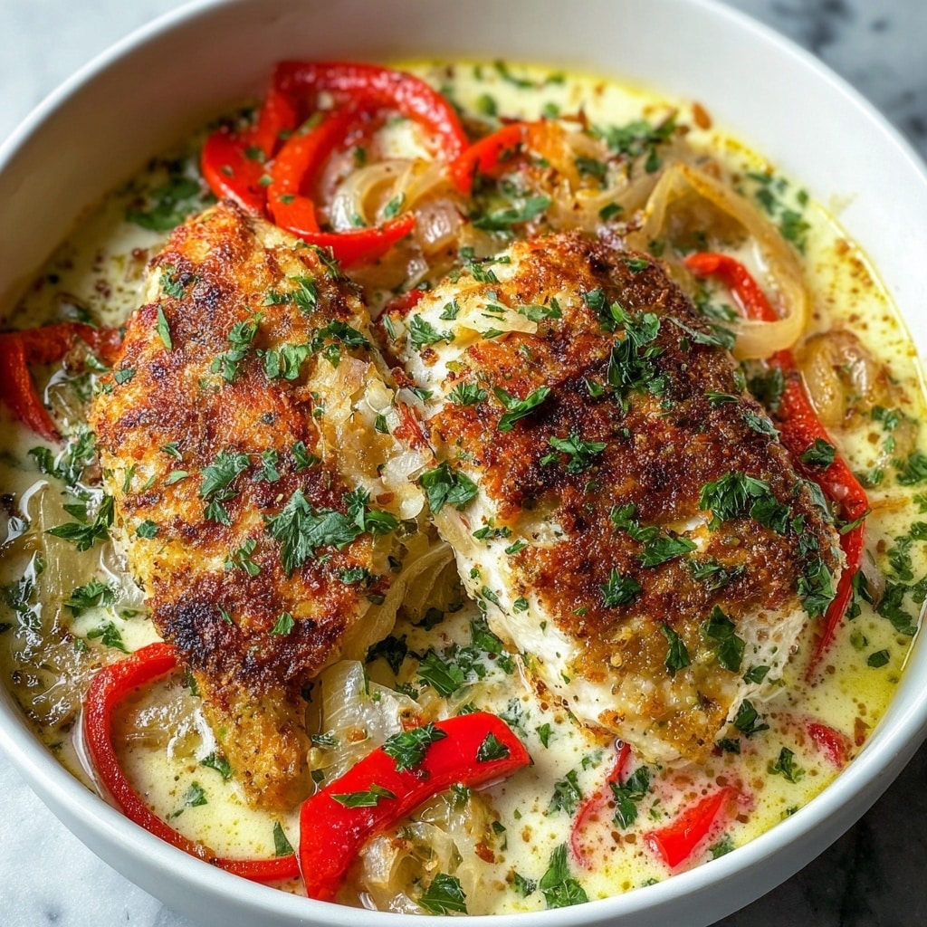 Turkish Chicken with Creamy White Sauce - Flavorful & Easy