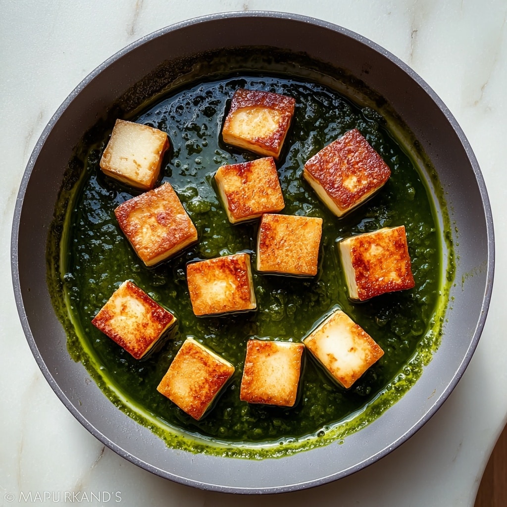 Indian Saag Paneer: Creamy Spinach & Soft Cheese Delight