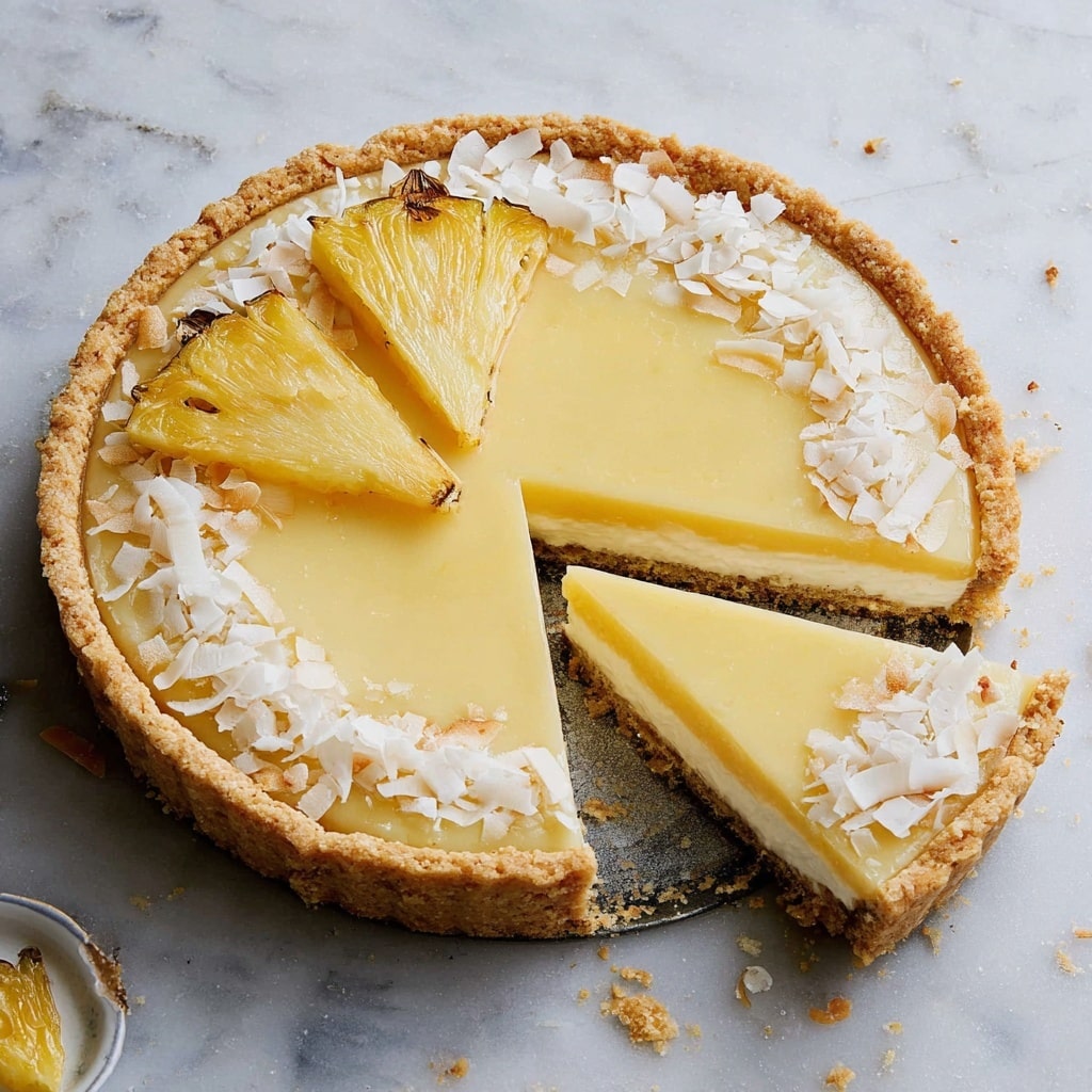 Vegan Pineapple Coconut Panna Cotta Tart – Tropical Vegan Delight