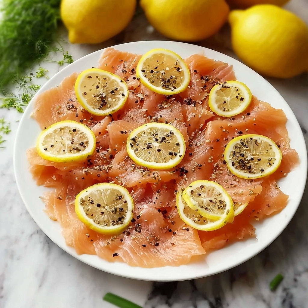 Carpaccio Di Salmone: Elegant & Fresh Smoked Salmon Appetizer