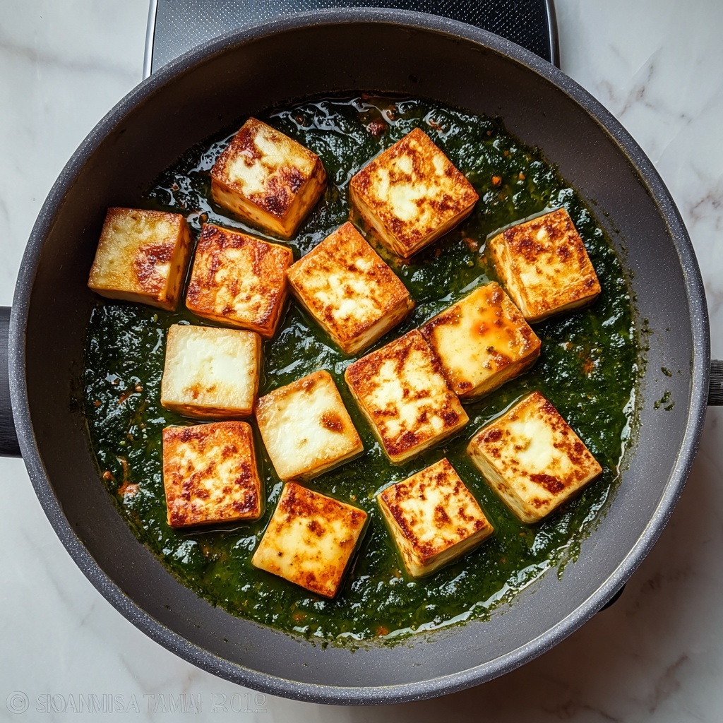 Indian Saag Paneer: Creamy Spinach & Soft Cheese Delight