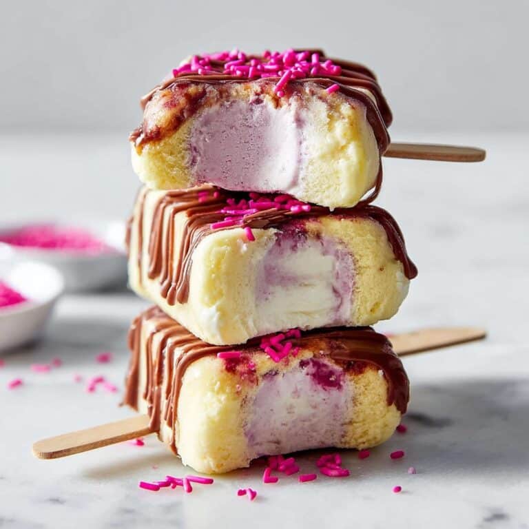 Vegan Raspberry Almond Magnum Ice Creams: Delicious Plant-Based Treats