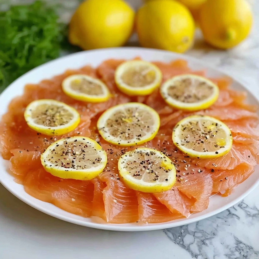 Carpaccio Di Salmone: Elegant & Fresh Smoked Salmon Appetizer