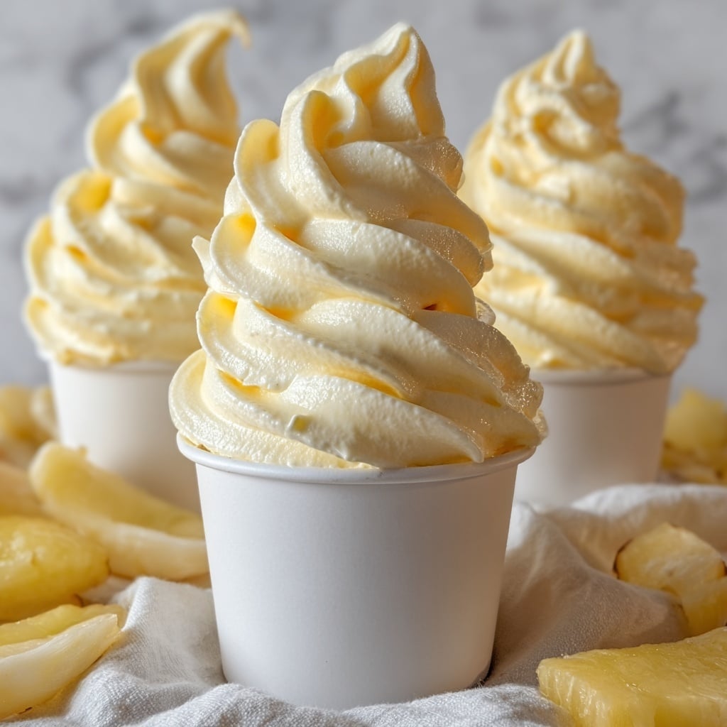 Homemade Pineapple Soft Serve Ice Cream – Tropical & Refreshing