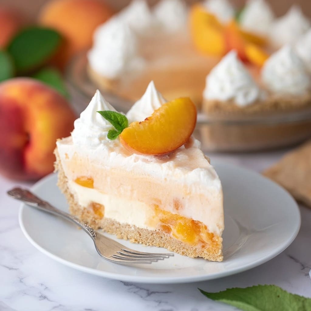Peach Ice Cream Pie: Refreshing Summer Dessert Delight