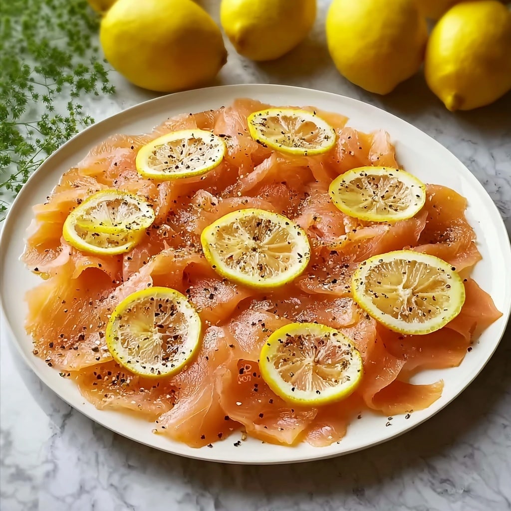 Carpaccio Di Salmone: Elegant & Fresh Smoked Salmon Appetizer